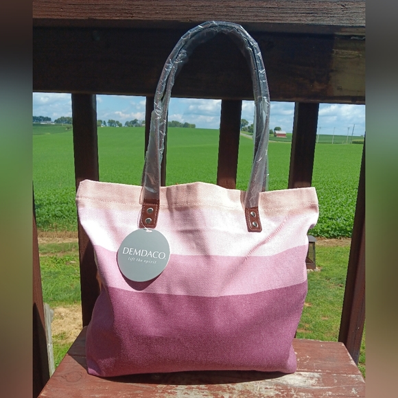 Demdaco | Bags | Demdaco Exercise Compassion Plum Tote Bag | Poshmark